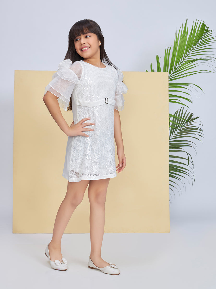 Girls Sequins Dress 19449 | Peppermint