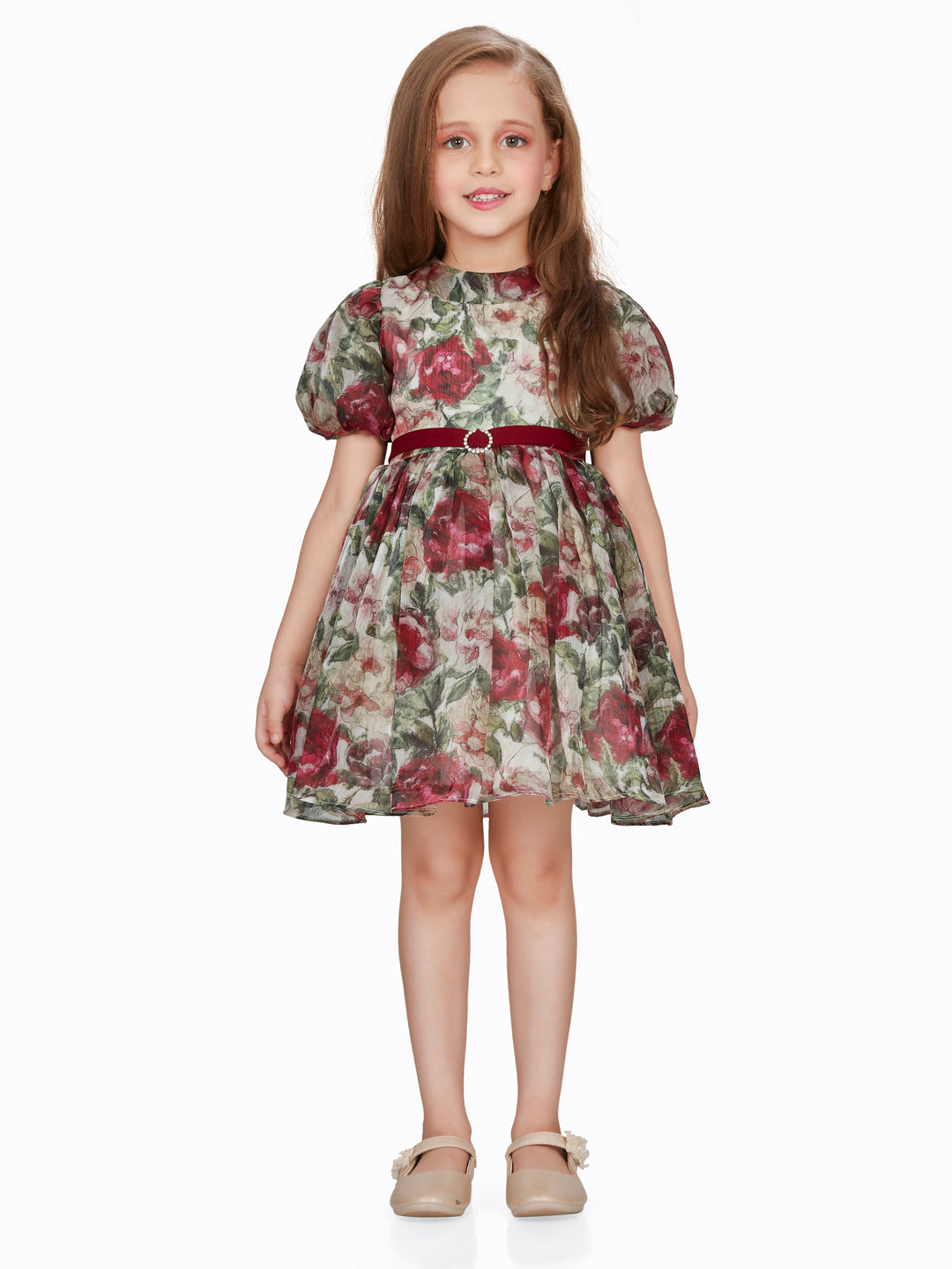 Buy Girls Floral Print Dress | Peppermint