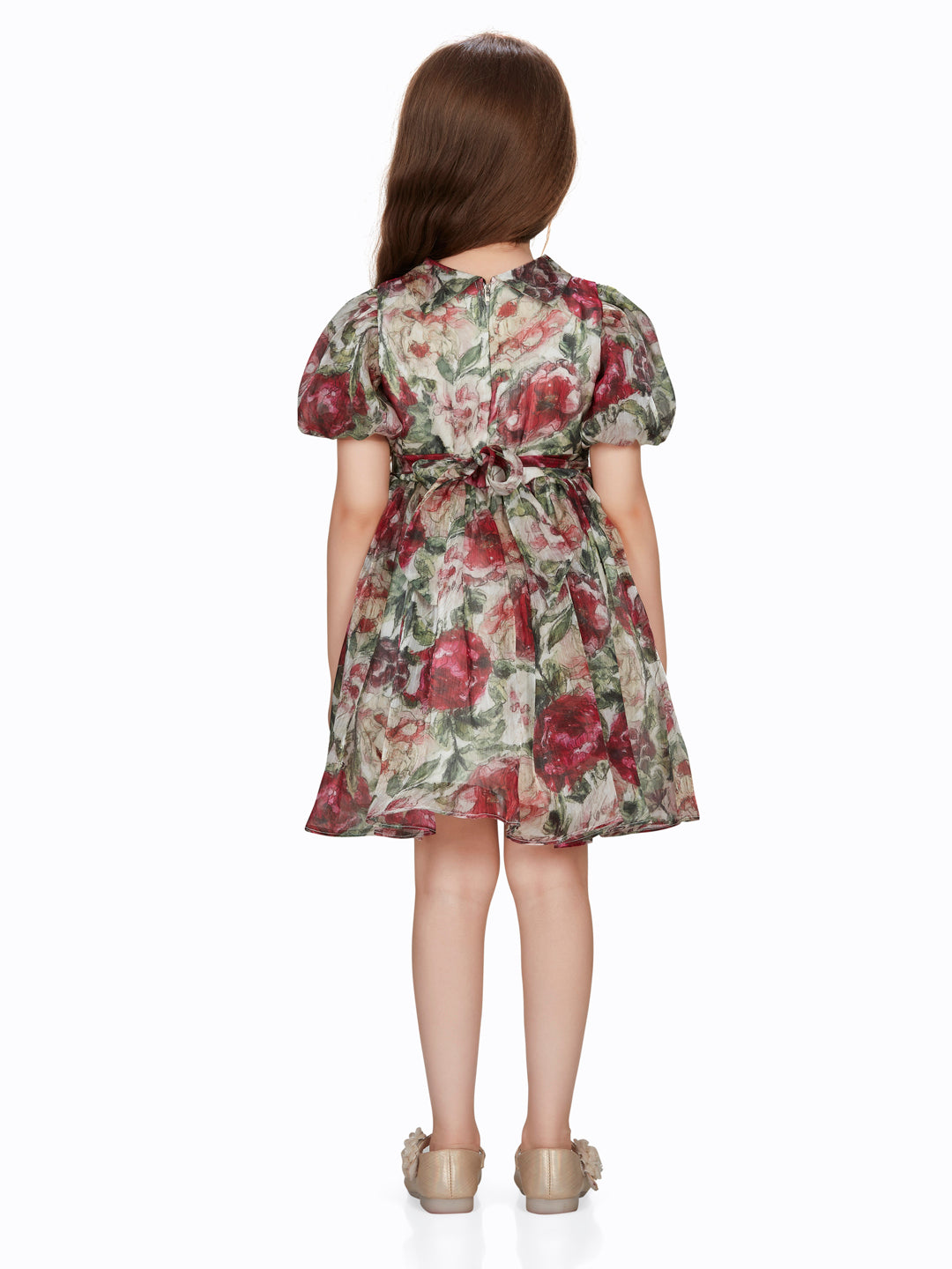 Girls Floral Print Dress 16120 – Peppermint