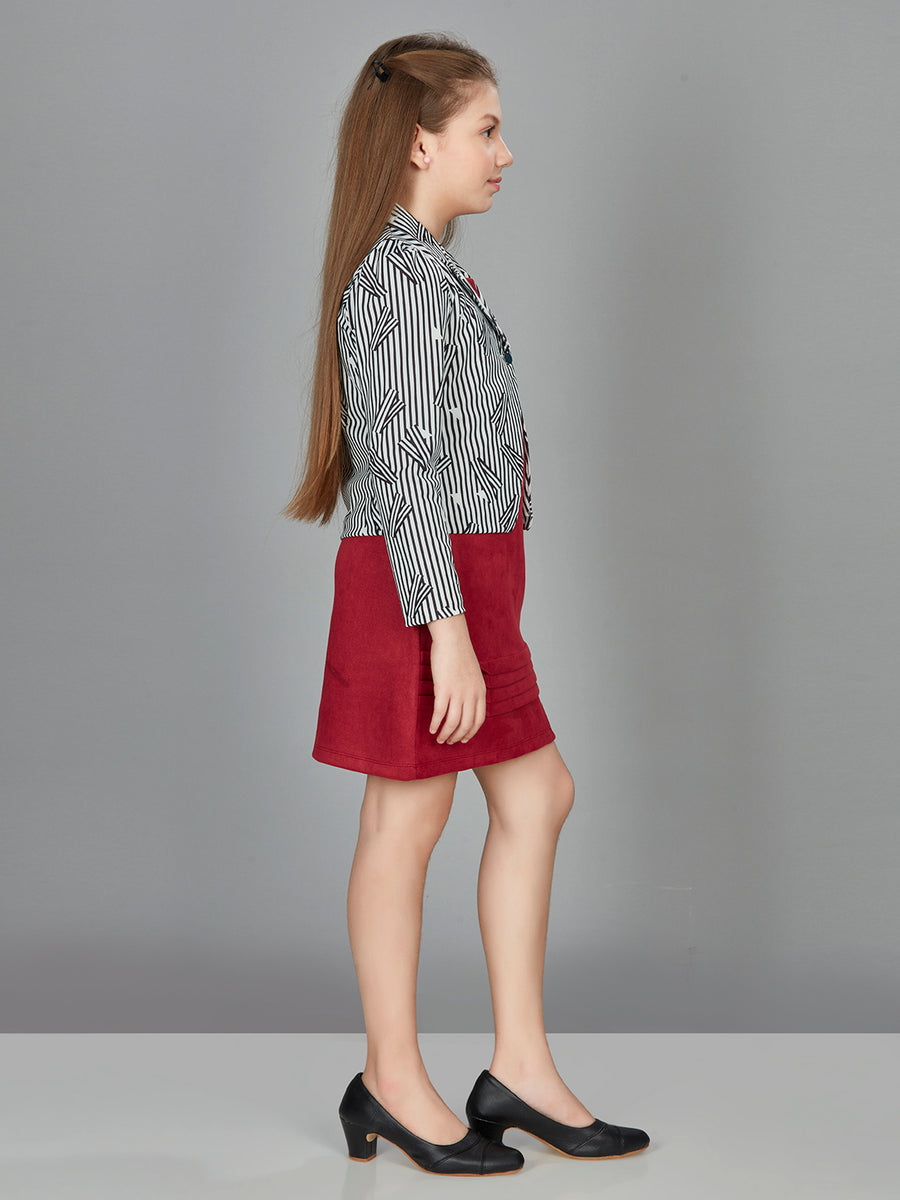 Girls Checkered Dress with Jacket 18946 | Peppermint