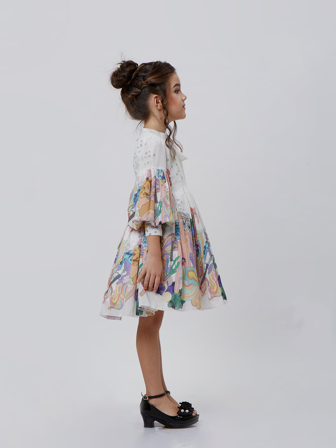 Girls Floral Print Dress 16637 | Peppermint