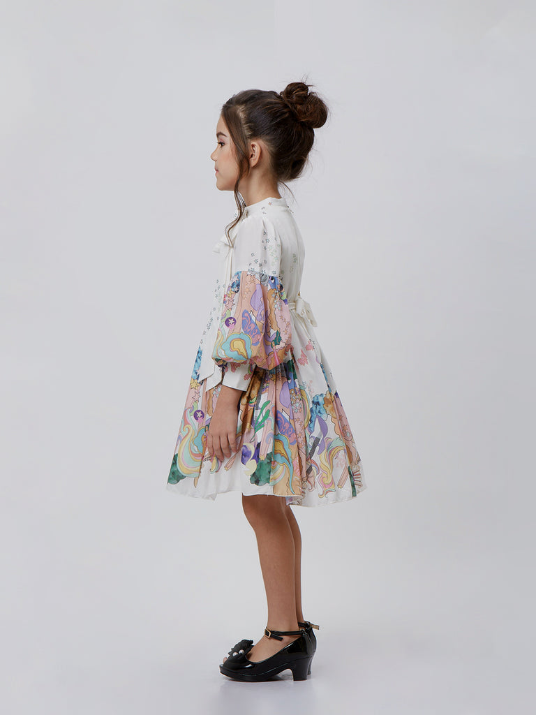 Girls Floral Print Dress 16637 | Peppermint