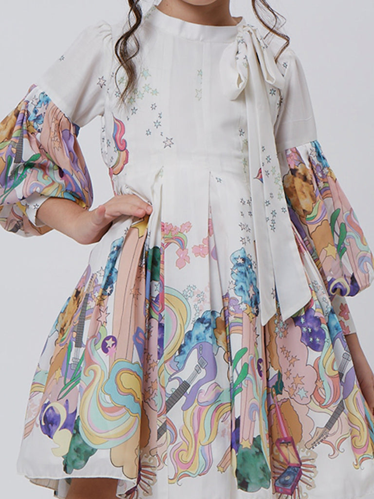 Girls Floral Print Dress 16637 | Peppermint