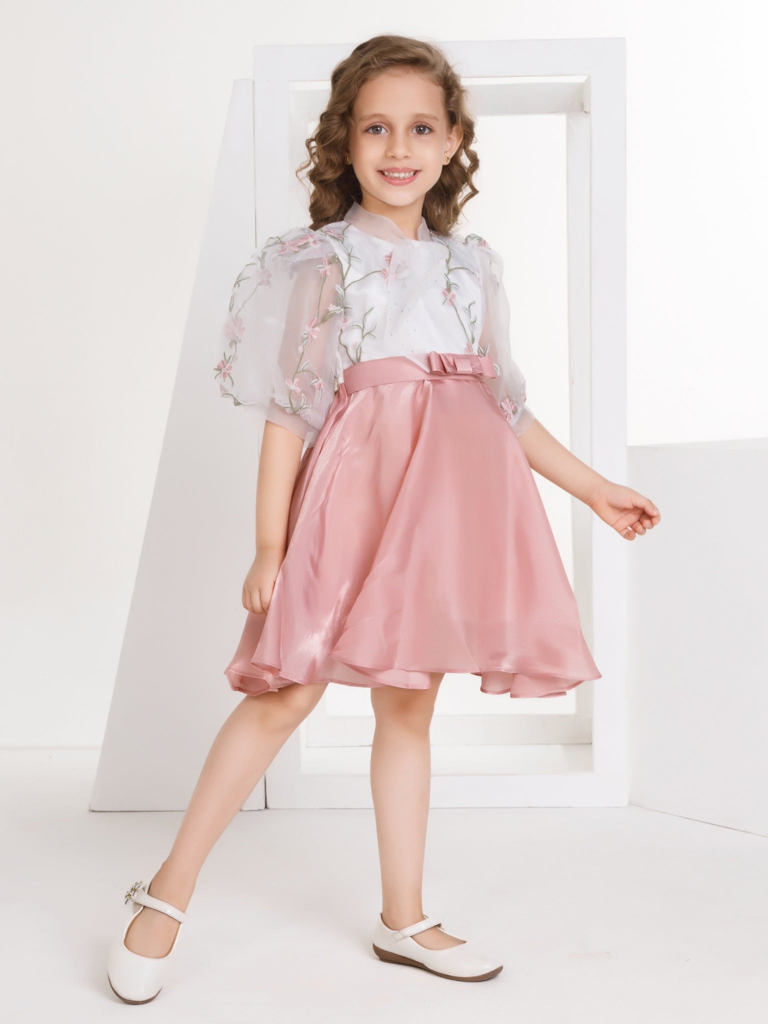Girls Embroidered Dress 17318 | Peppermint