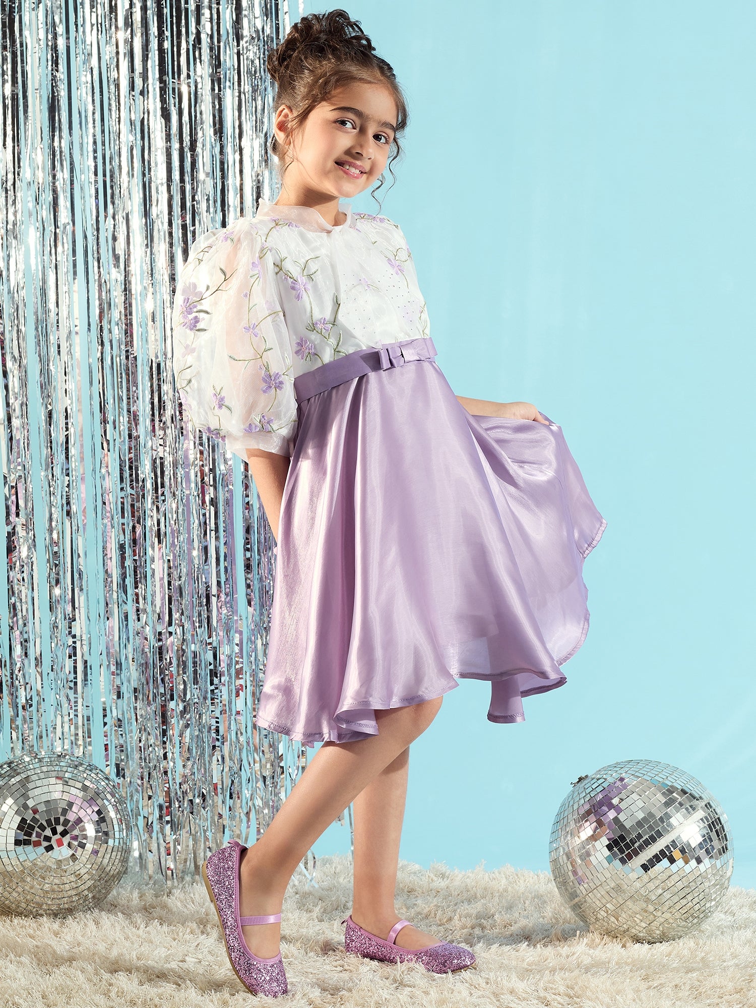 Girls Embroidered Dress 17318 | Peppermint