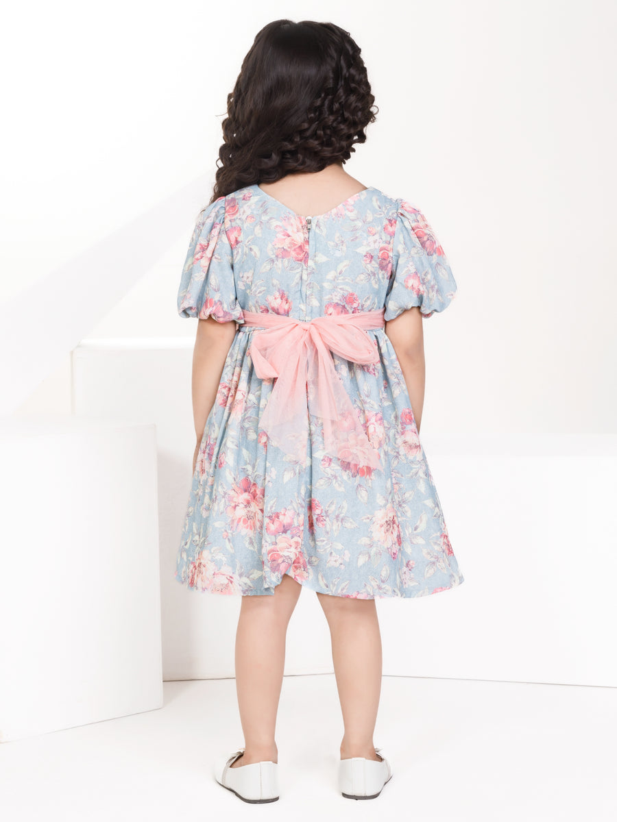Girls Floral Print Dress 17368 – Peppermint