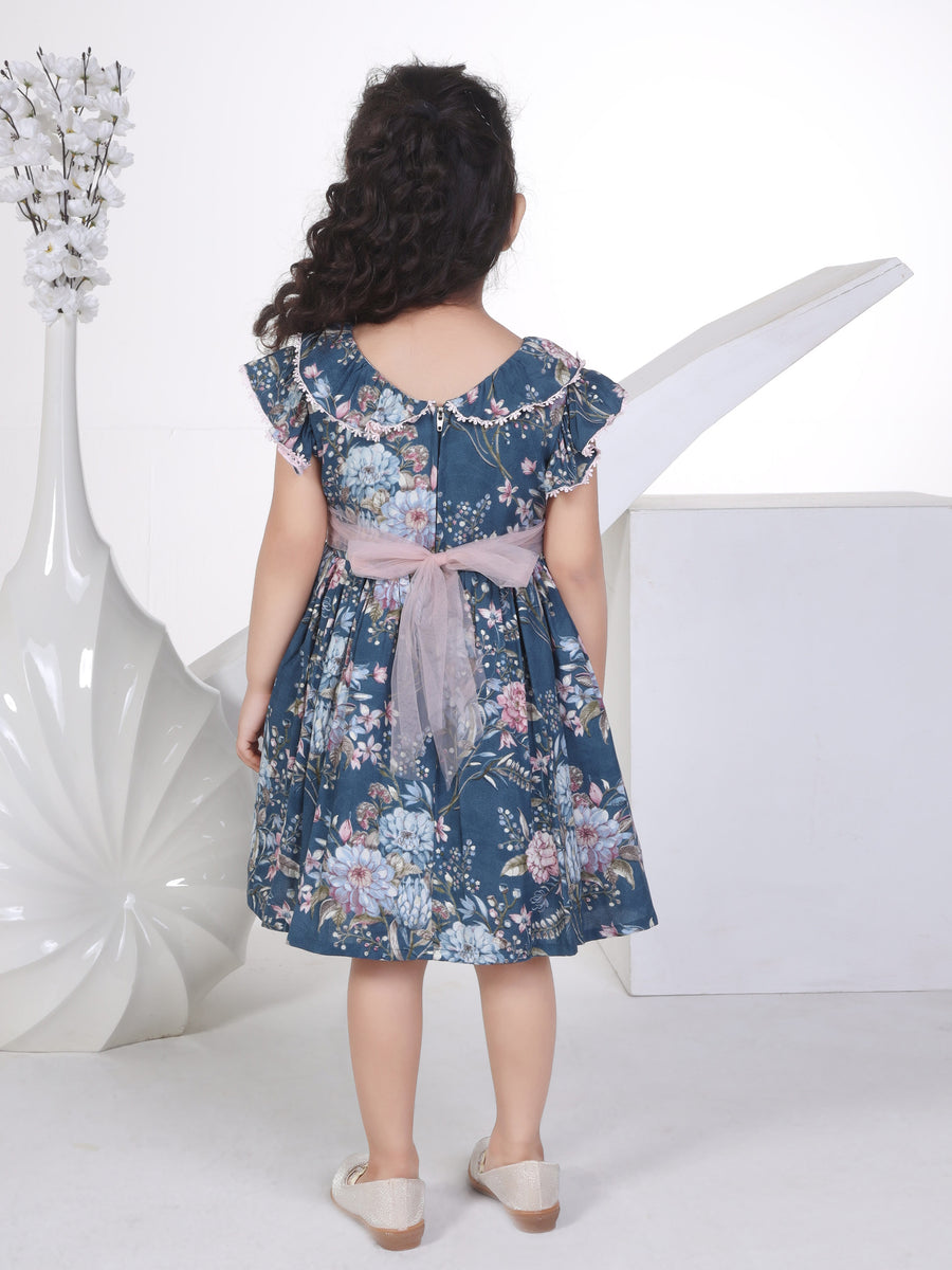 Girls Floral Print Dress 16793 | Peppermint