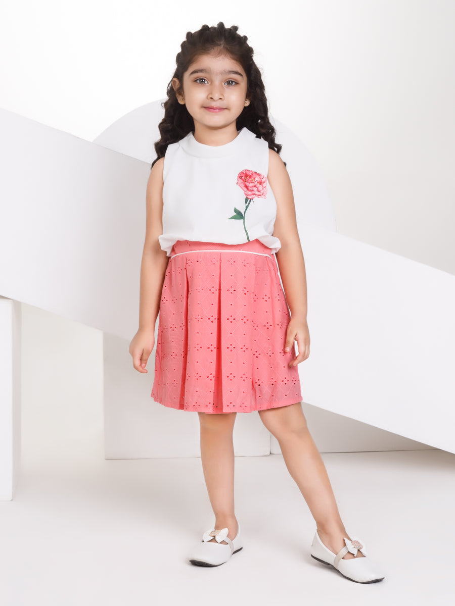 Girls Embroidered Dress 16841 | Peppermint