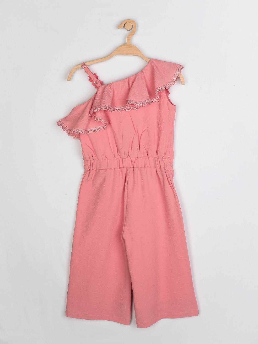 Girls Off White Textured Jumpsuit 12418 | Peppermint