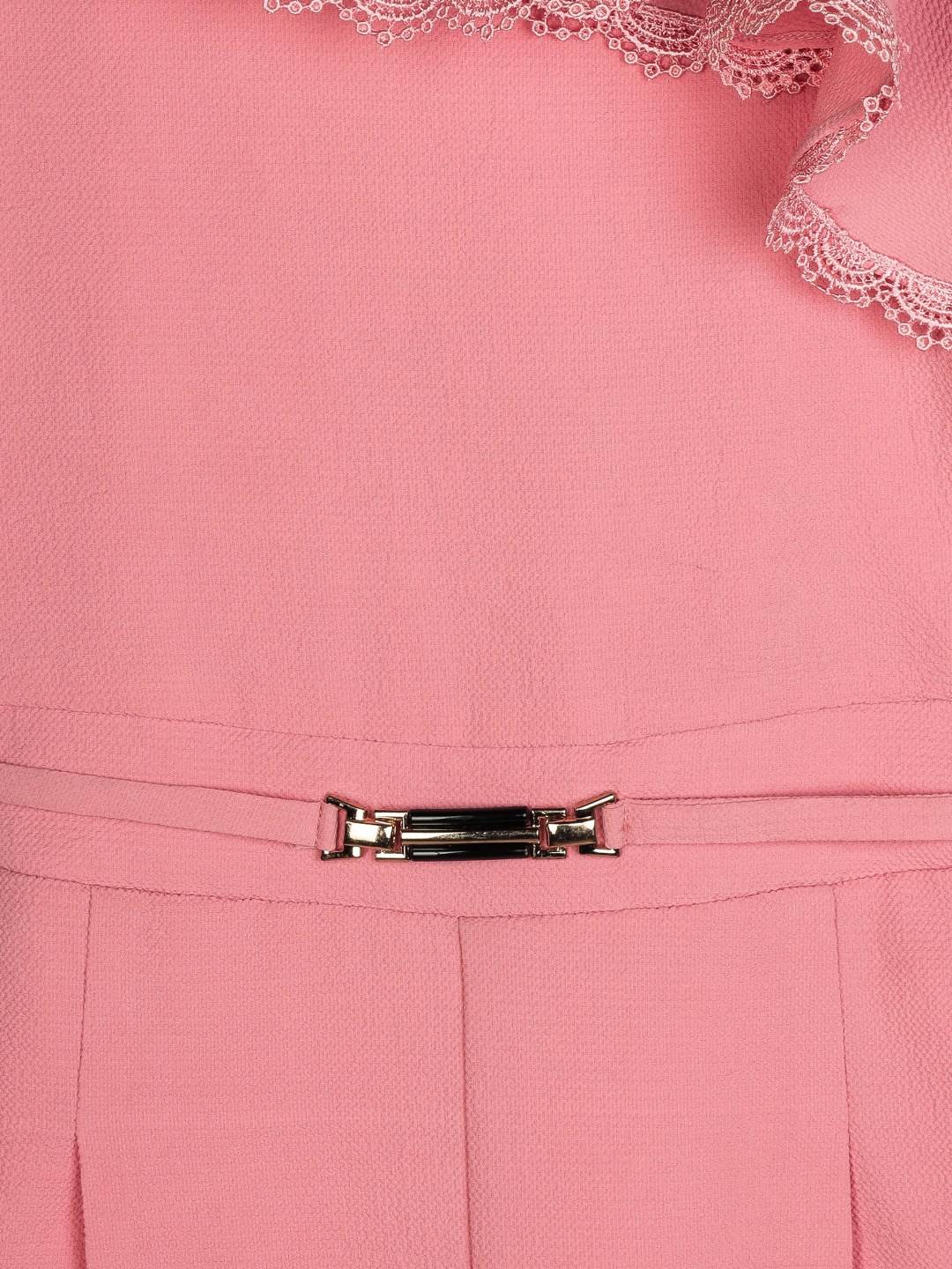 Buy Girls Off White Textured Jumpsuit | Peppermint