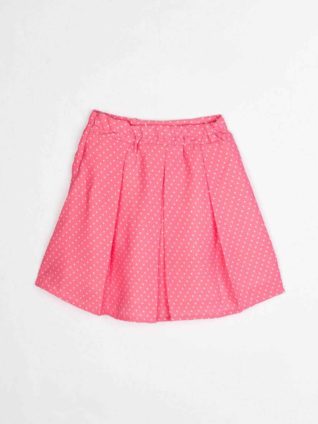 Buy Girls Peach Printed Skirt | Peppermint