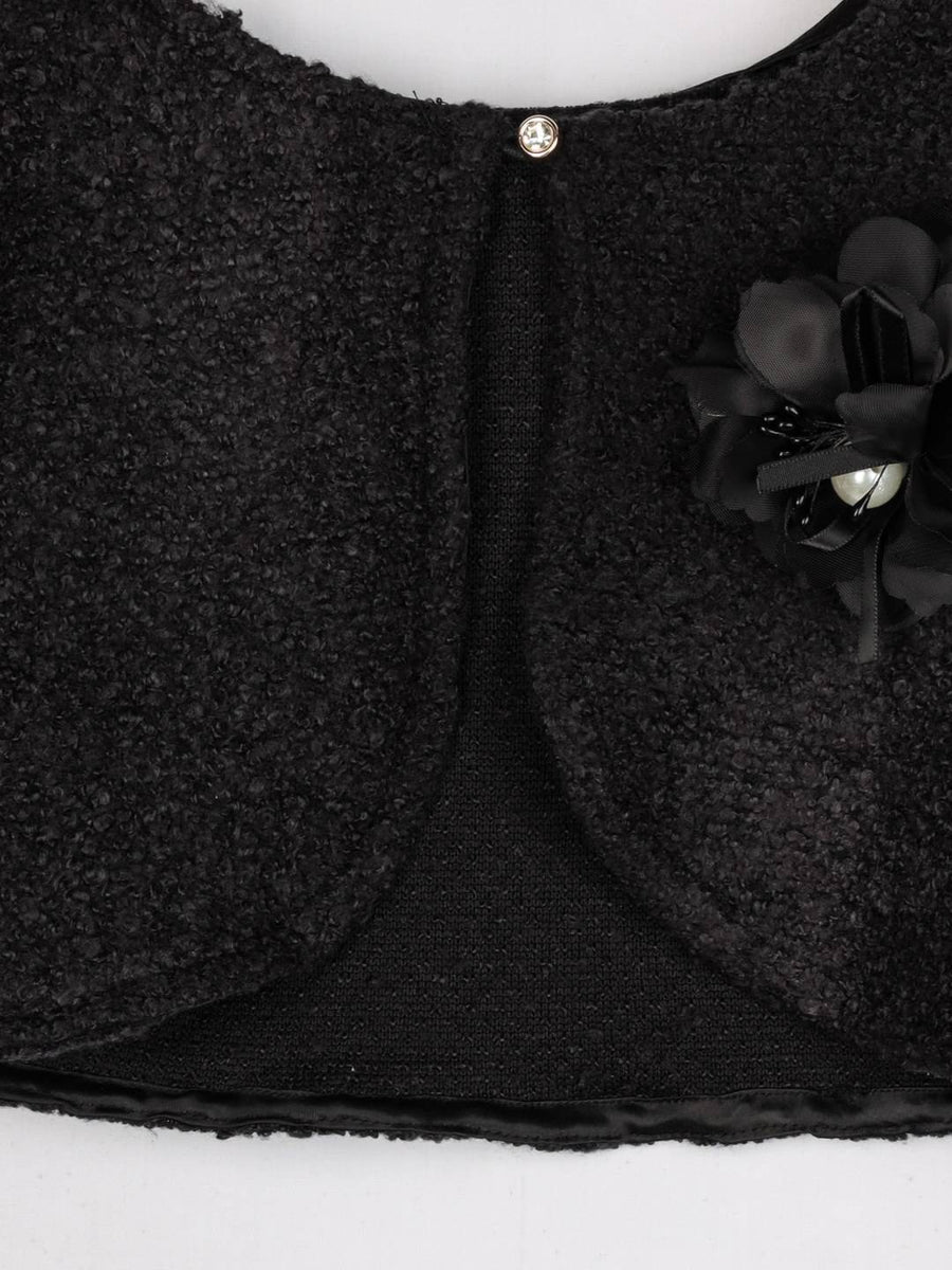 Girls Black Regular Shrug 12958 | Peppermint