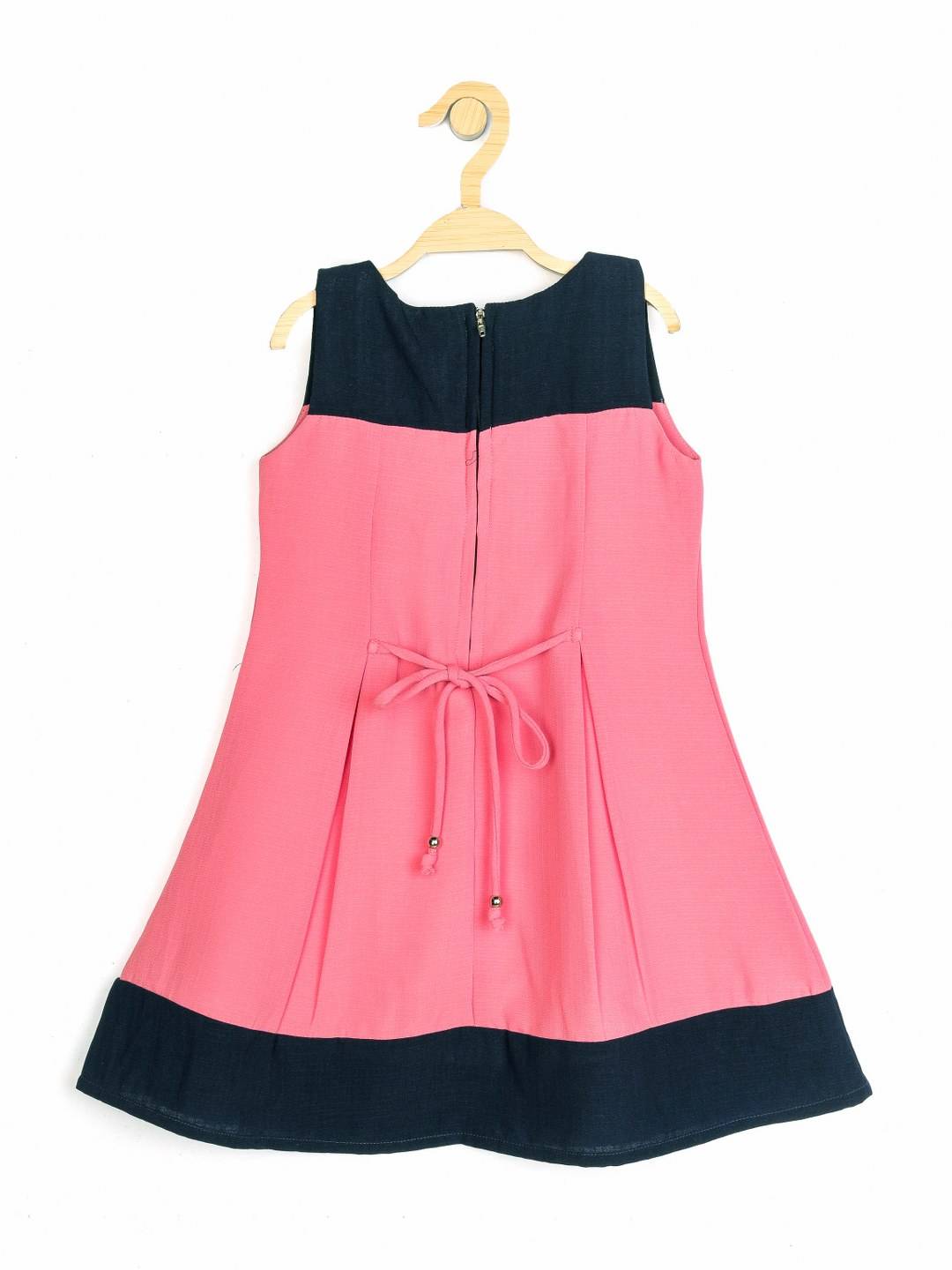 Girls Peach Regular Dress 12780 | Peppermint